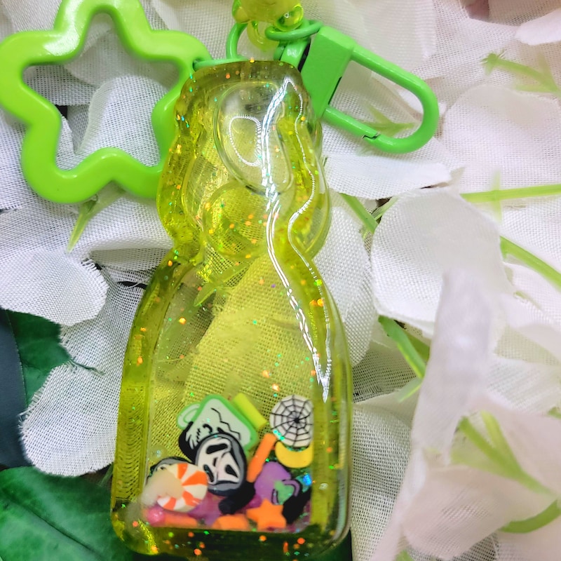 Liquid Keychain - Etsy