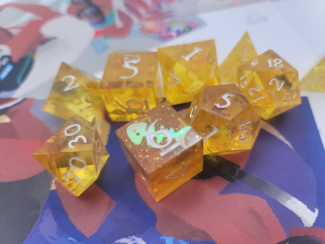 IMPERFECT Salmon Run Splat2oon Dnd Dice| Handmade | Sharp Edges ...