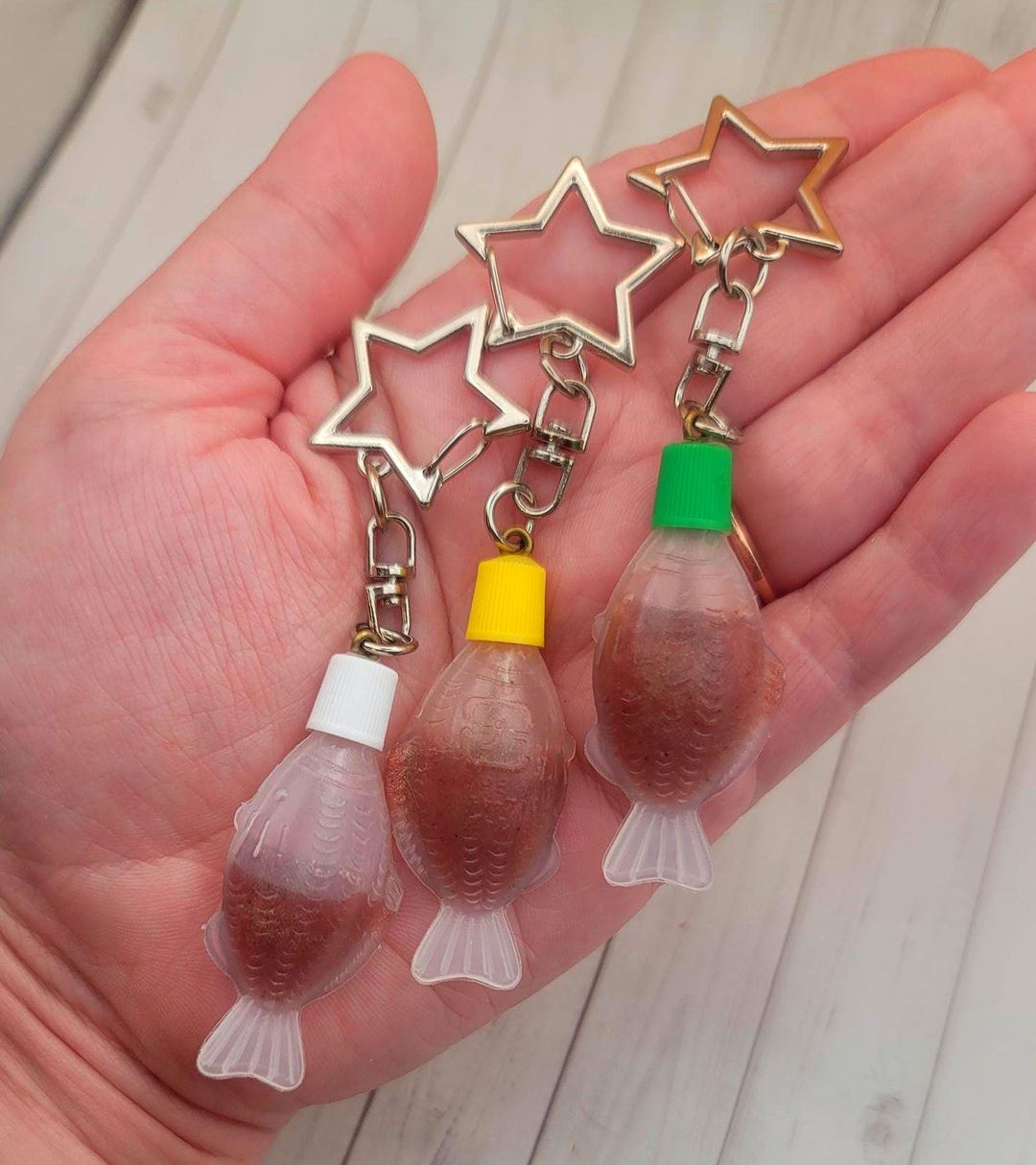 Food Replica | Shoyu Soy Sauce Fish Keychain | Resin Realistic Food ...
