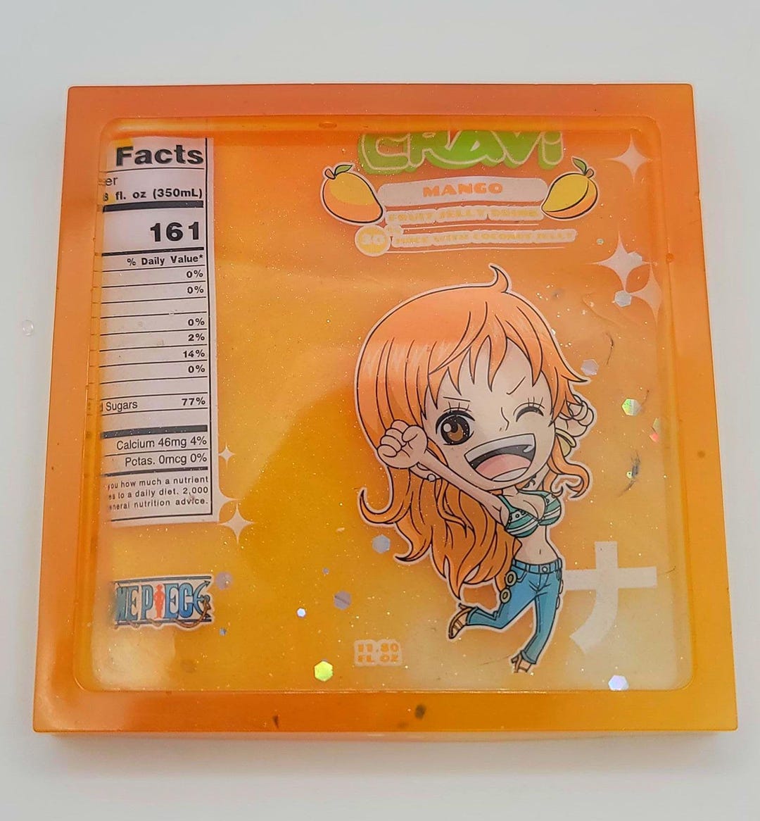Handmade Resin Coaster | Nami One Piece | Anime Manga | Comic | Quirky ...
