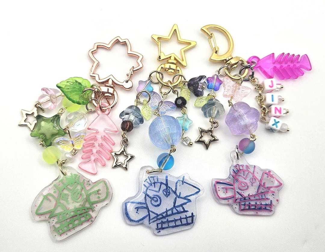 Arcane Bag Charm | the ORIGINAL: Jinx Monkey Bomb Grafiti Keychain ...