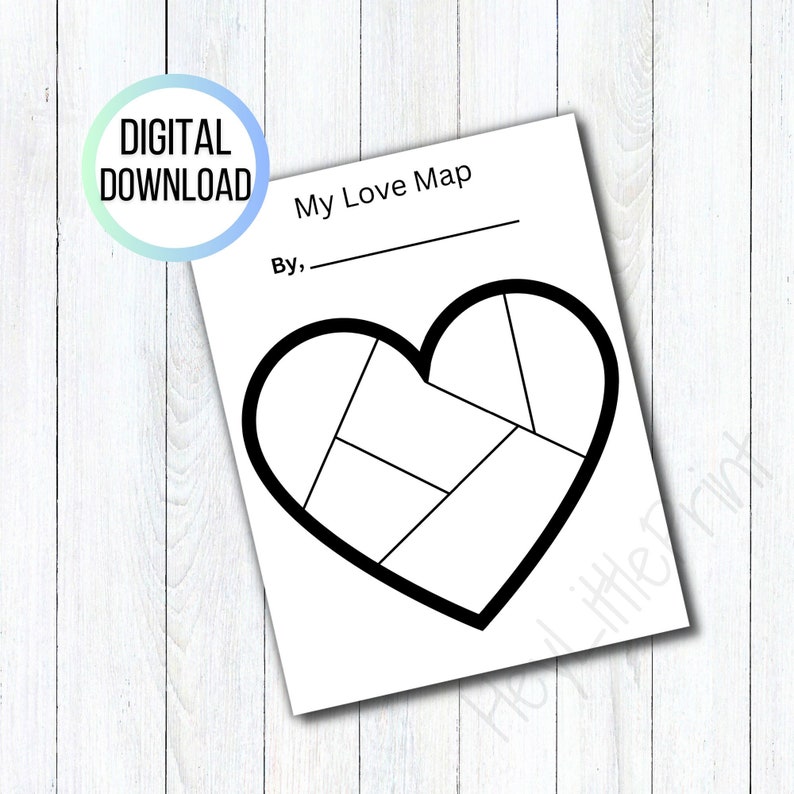 Printable Heart Map | My Heart Map | School Activity | Homeschool ...