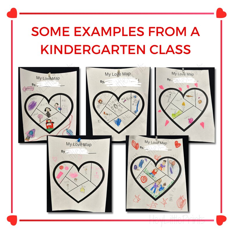 Printable Heart Map My Heart Map School Activity Homeschool
