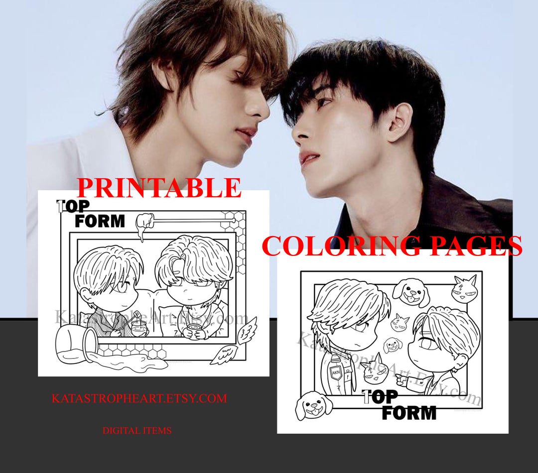 Printable Top Honey Coloring Pages - Etsy