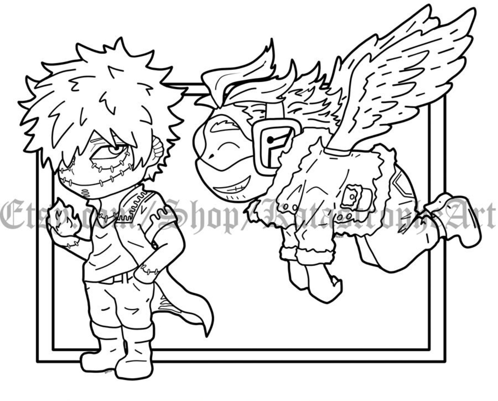Printable Dabihawks Coloring Page - Etsy
