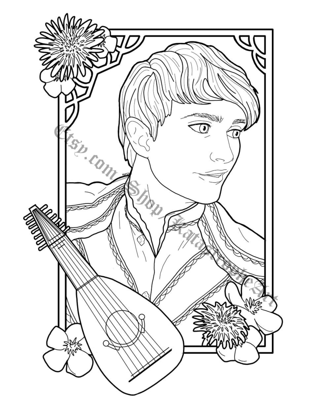 Printable Witcher Coloring Pages - Etsy Canada