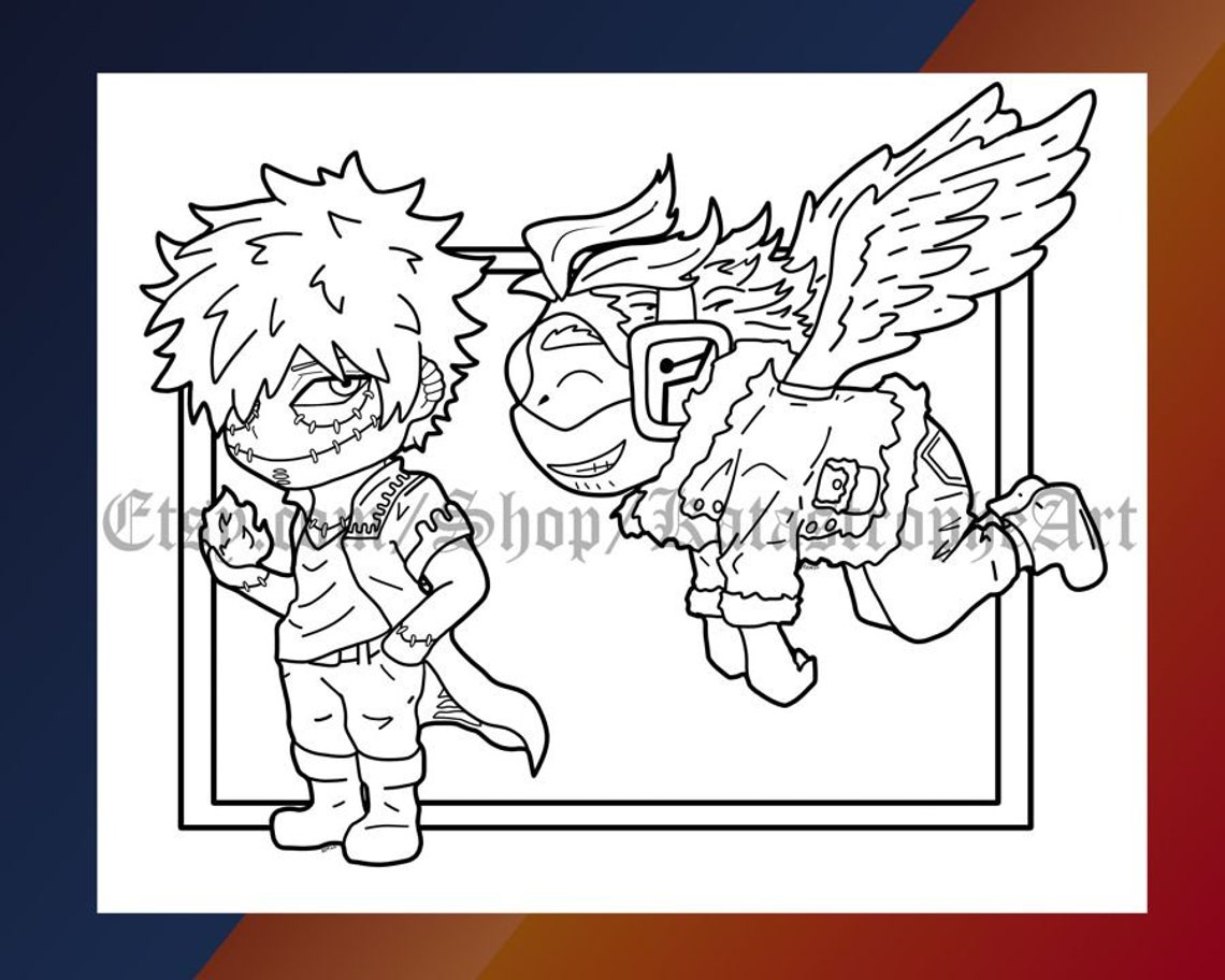 Printable Dabihawks Coloring Page - Etsy