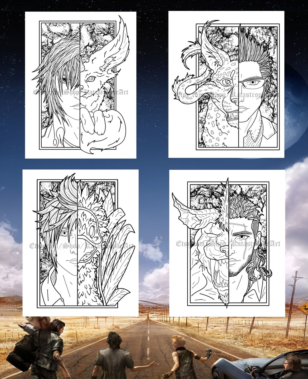 Printable Chocobros Coloring Pages - Etsy