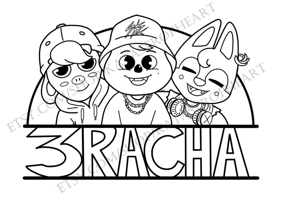 Printable 3RACHA-SKZOO Coloring Pages - Etsy Australia