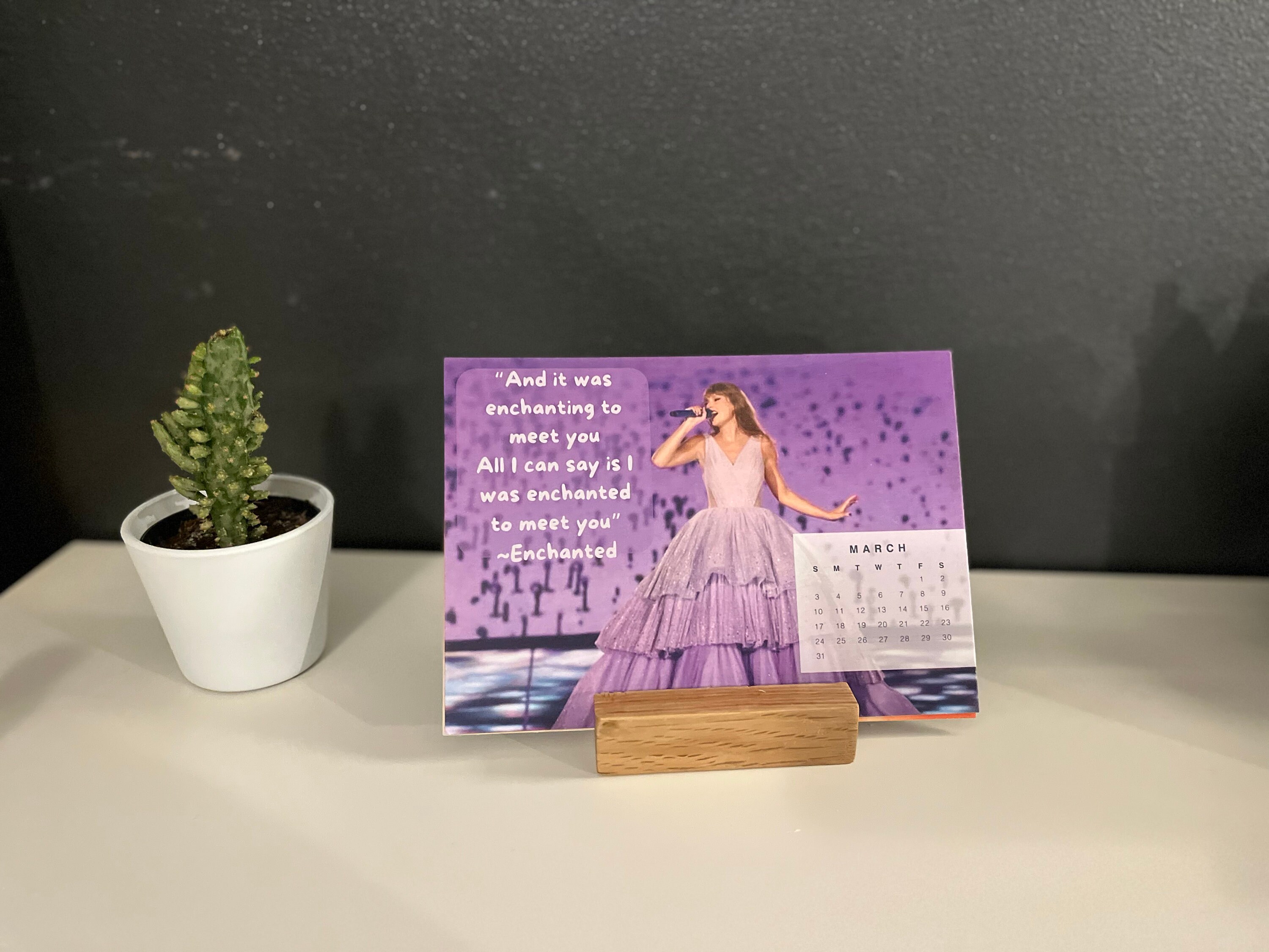 TAYLOR SWIFT ERAS Tour Calendar Desk Easel 2024 Calendar - Etsy