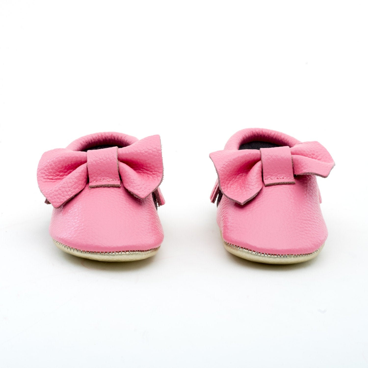 Genuine Leather 2-tone Mac&lou Baby Toddler Moccasins Fringe - Etsy