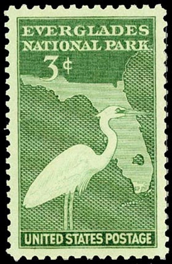 Items similar to 1947 Everglades National Park - Florida - 5 Unused ...