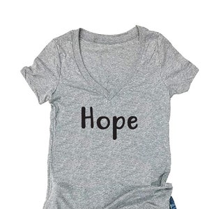 Hope Shirt Custom Color Print Women's V-neck T-shirt Funny Shirt ...