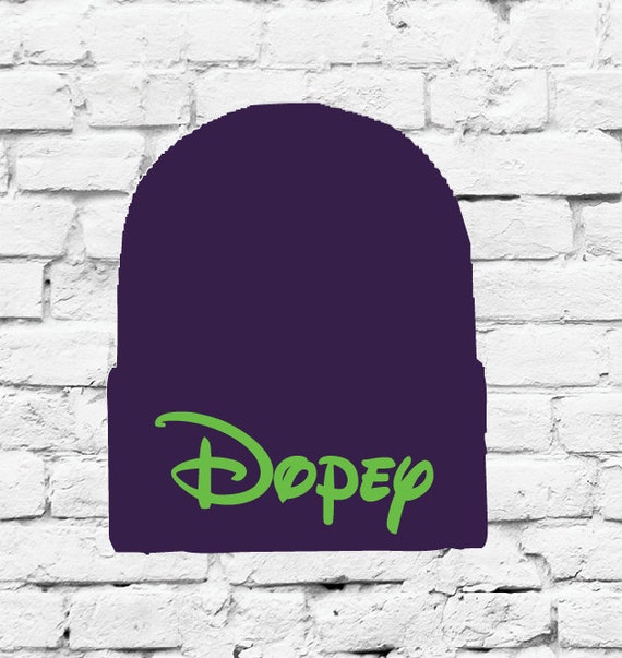Dopey Hat Custom Embroidery Beanie Dwarf Hat Your Color Choice | Etsy