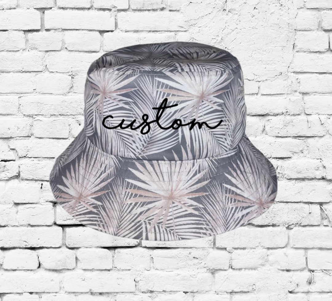 Custom Palm Tree Bucket Hat - Etsy