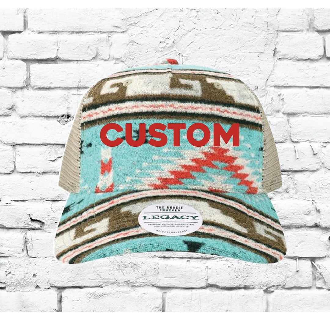 Custom Embroidery LEGACY - Five-panel Trucker Cap - ROADIE - Aztec ...