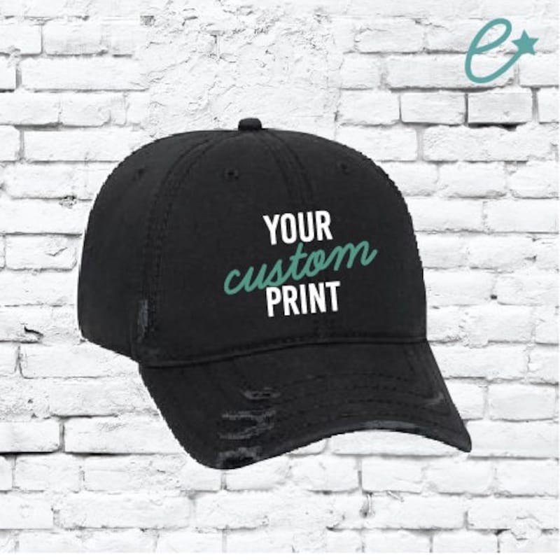Distressed Baseball Cap - Etsy