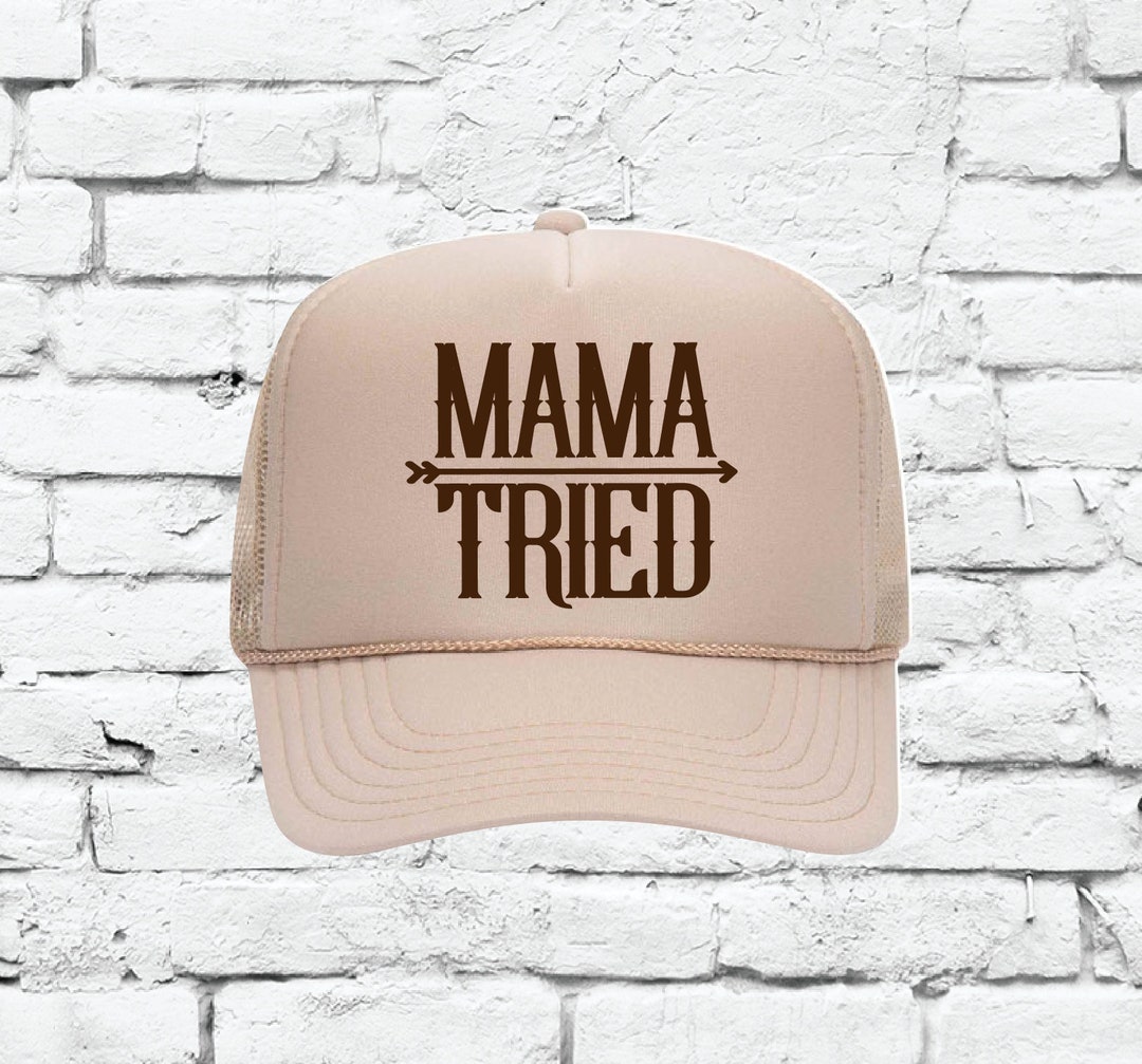 Mama Tried Trucker Hat Cowboy Southern Baseball Cap Custom Colors ...