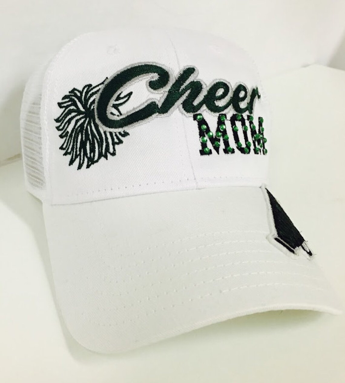 Cheer Mom Hat Bling Cheer Squad Hats Your Color Choice Custom - Etsy