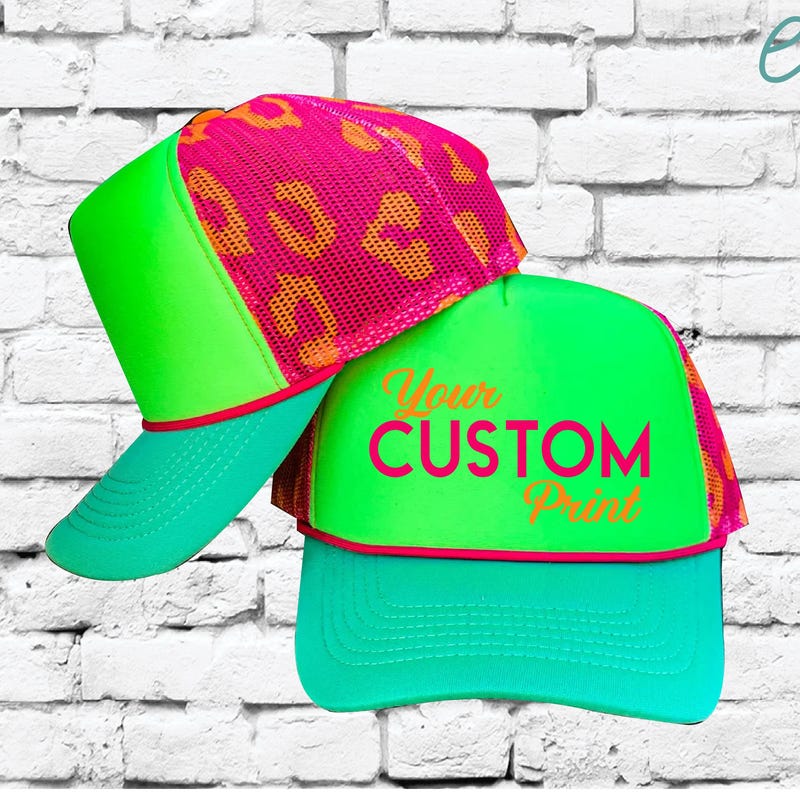 Custom Neon Foam Hat - Etsy