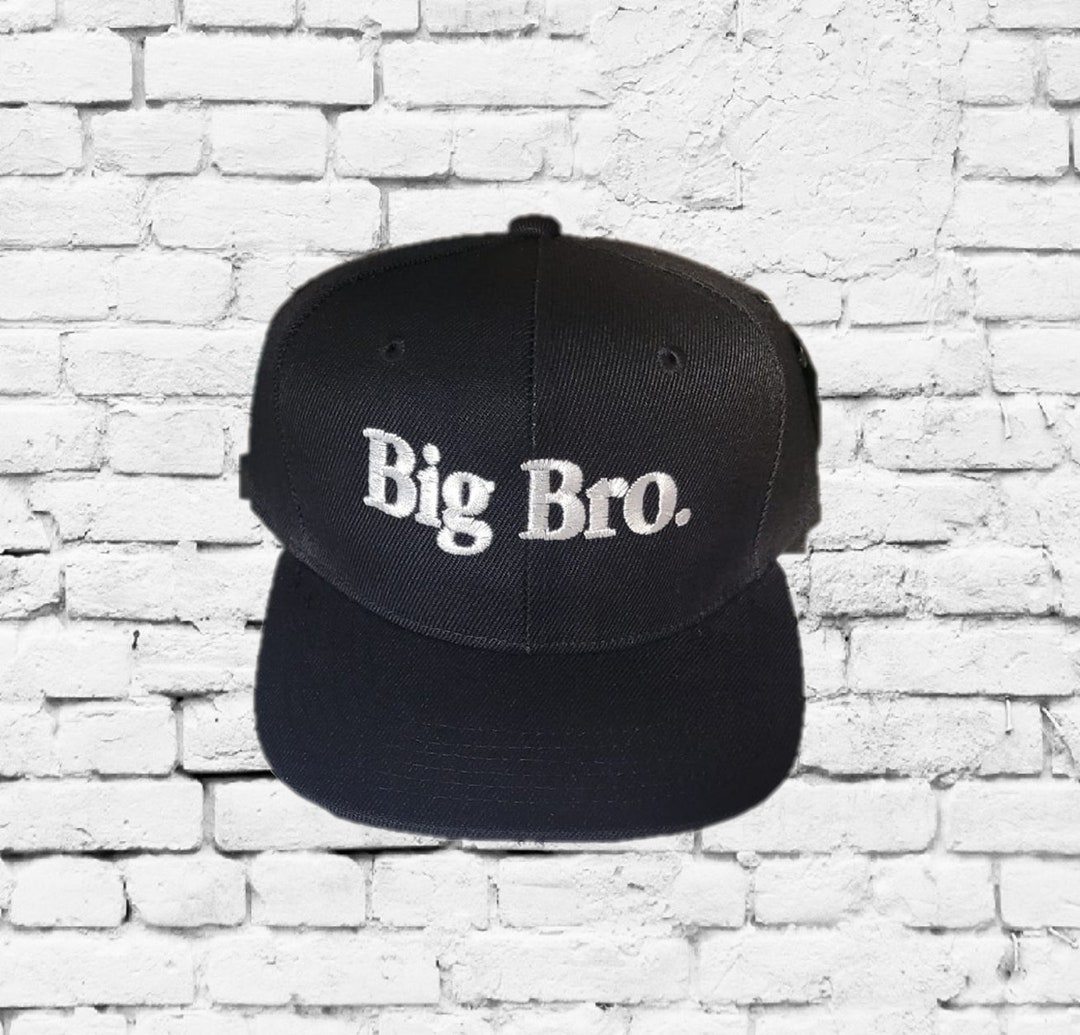 Big Bro Brother Hats Solid Black Youth Infant Hat Custom Embroidery ...