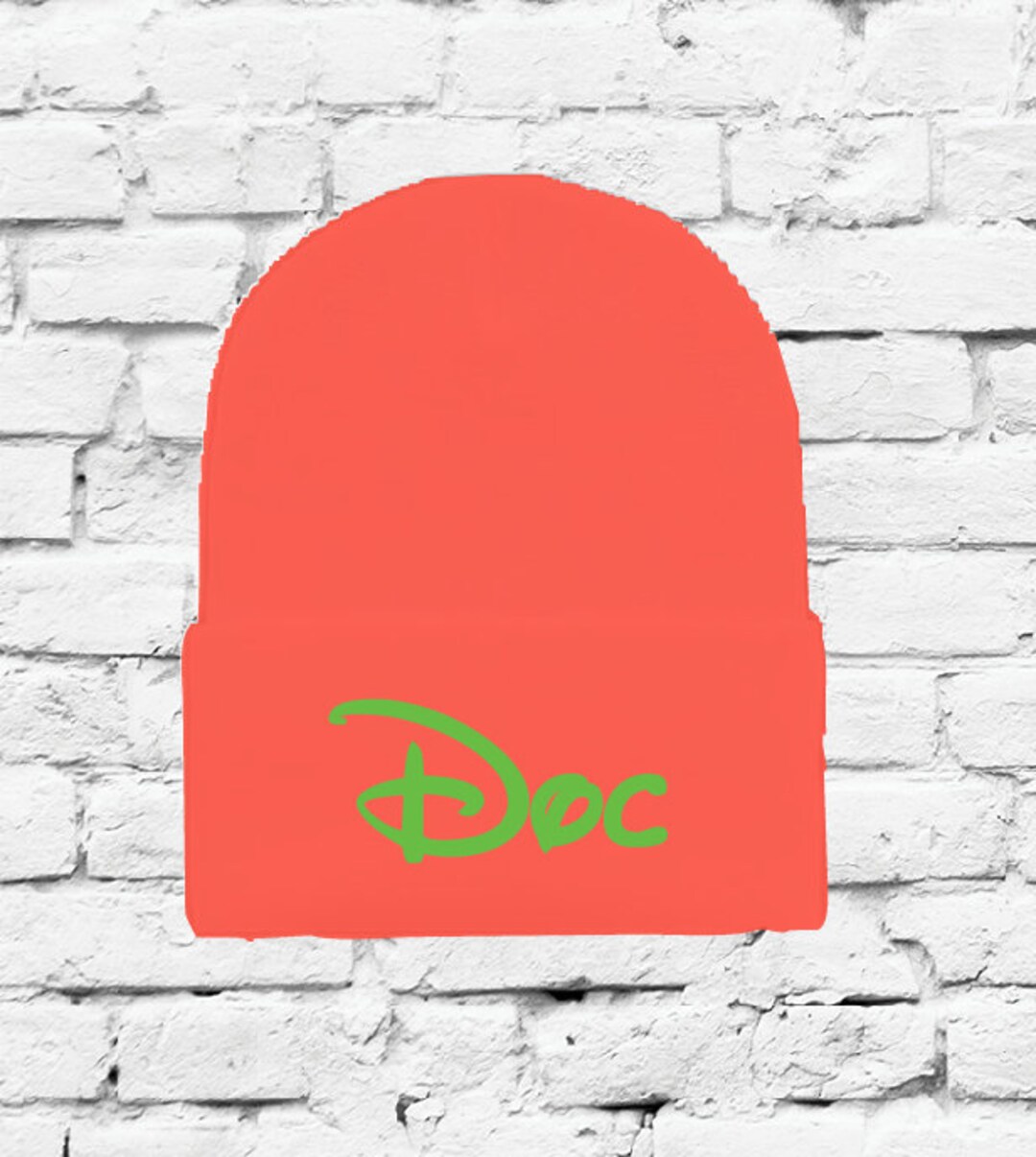 Doc Hat Custom Embroidery Beanie Dwarf Hat Your Color Choice - Etsy