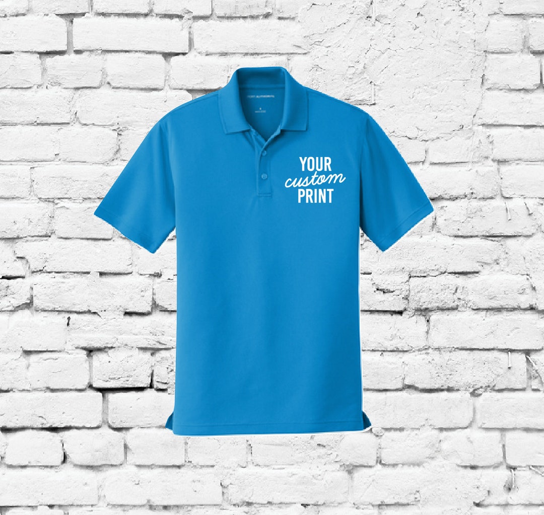 Custom Embroidery Polo Shirt K110 Port Authority Dry Zone UV Micro-mesh ...