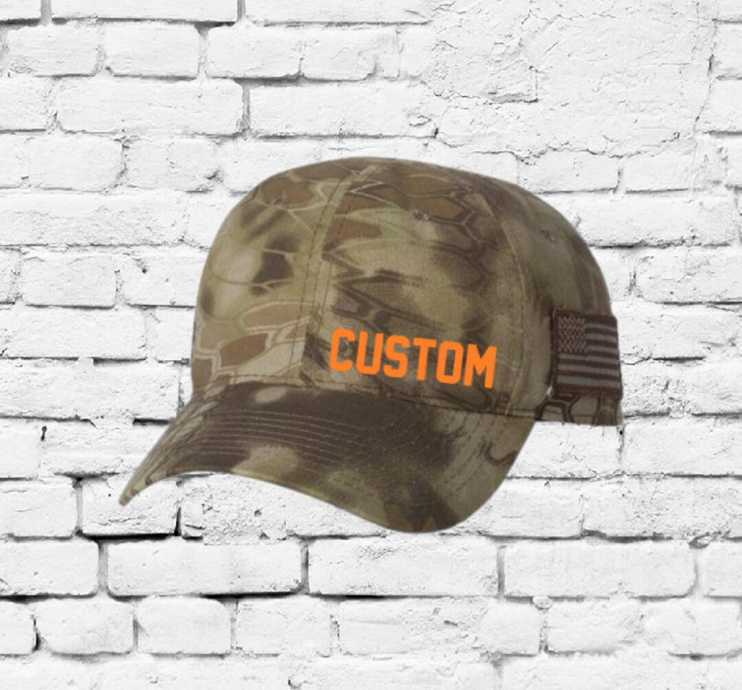 Custom Camo Hat Baseball Cap Embroidery of Your Print Outdoor Cap ...