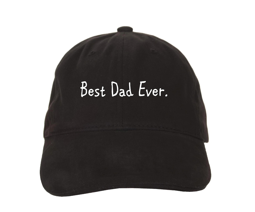 Best Dad Ever Unstructured Dad Hat Worlds Best Dad Hat Light Pink Navy ...