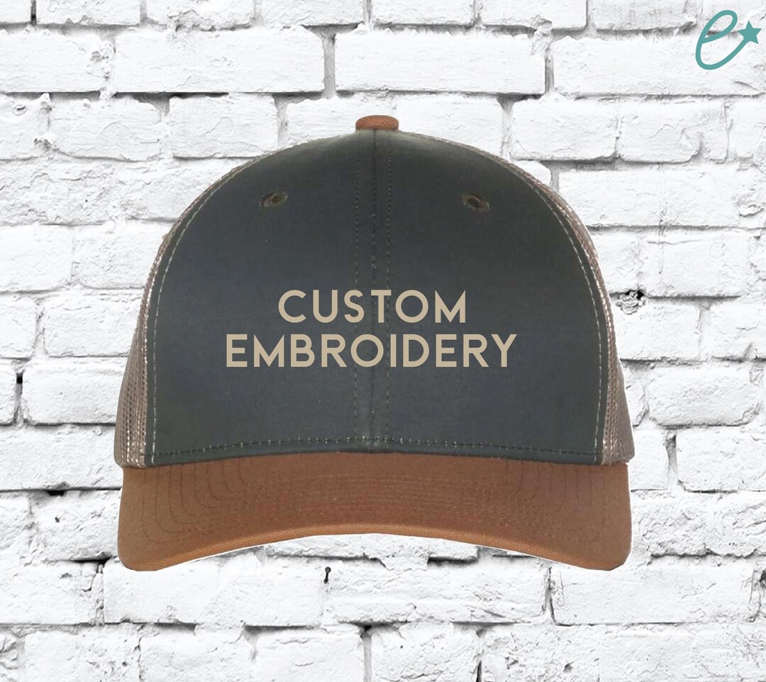 Custom Outdoor Cap 6 Panel Mid Profile Mesh Back Trucker Hat Embroidery ...