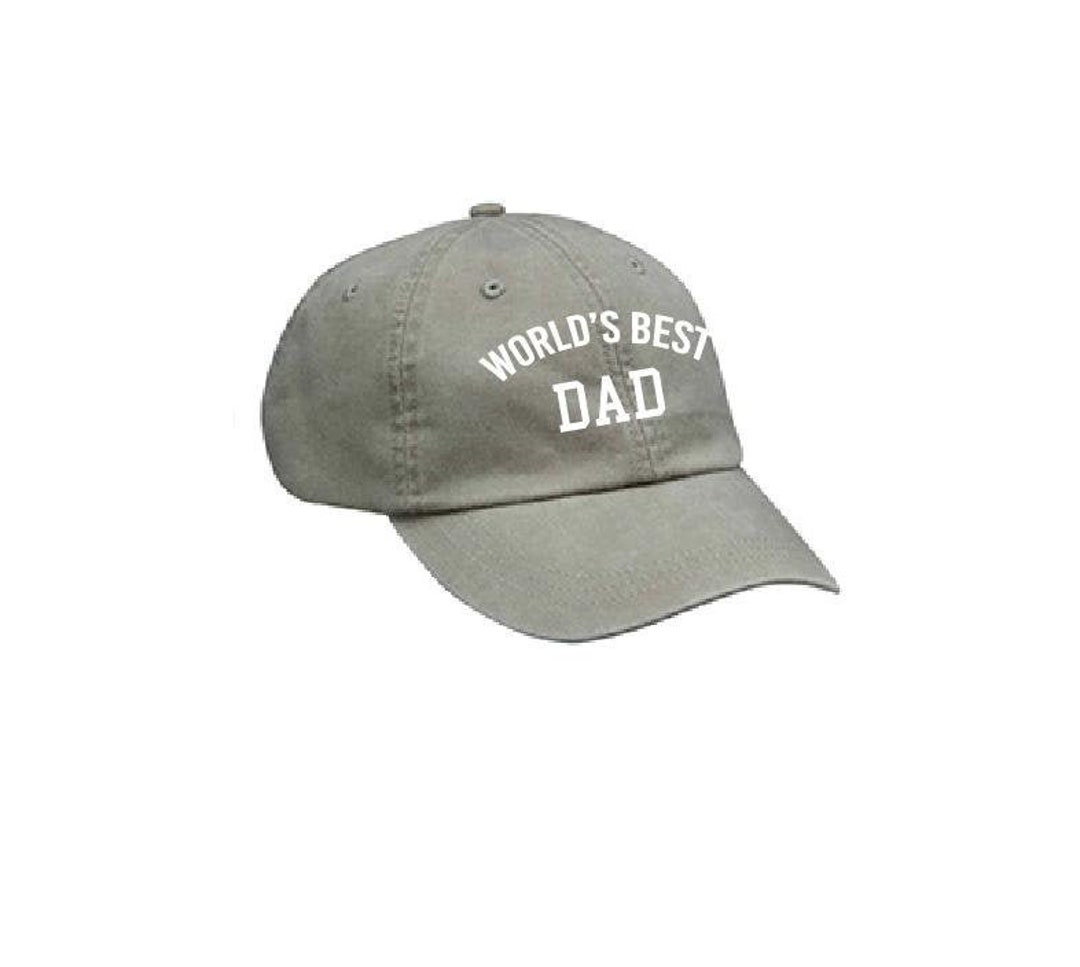 World's Best Dad Unstructured Dad Hat Gift for Fathers Day Your Color ...