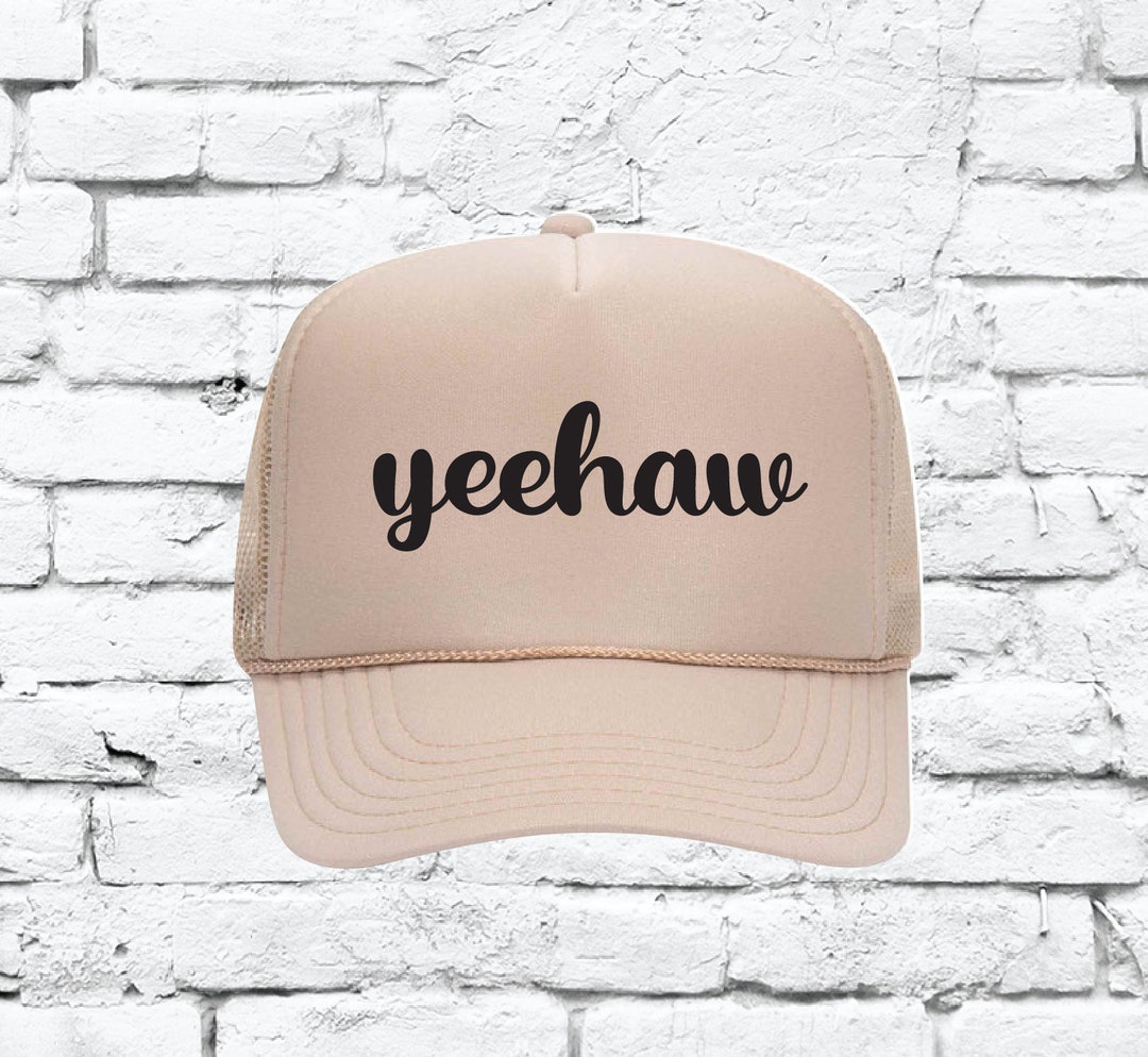Yeehaw Trucker Hats, Western Cowboy Hat, Custom Trucker Hat, Foam Hat ...