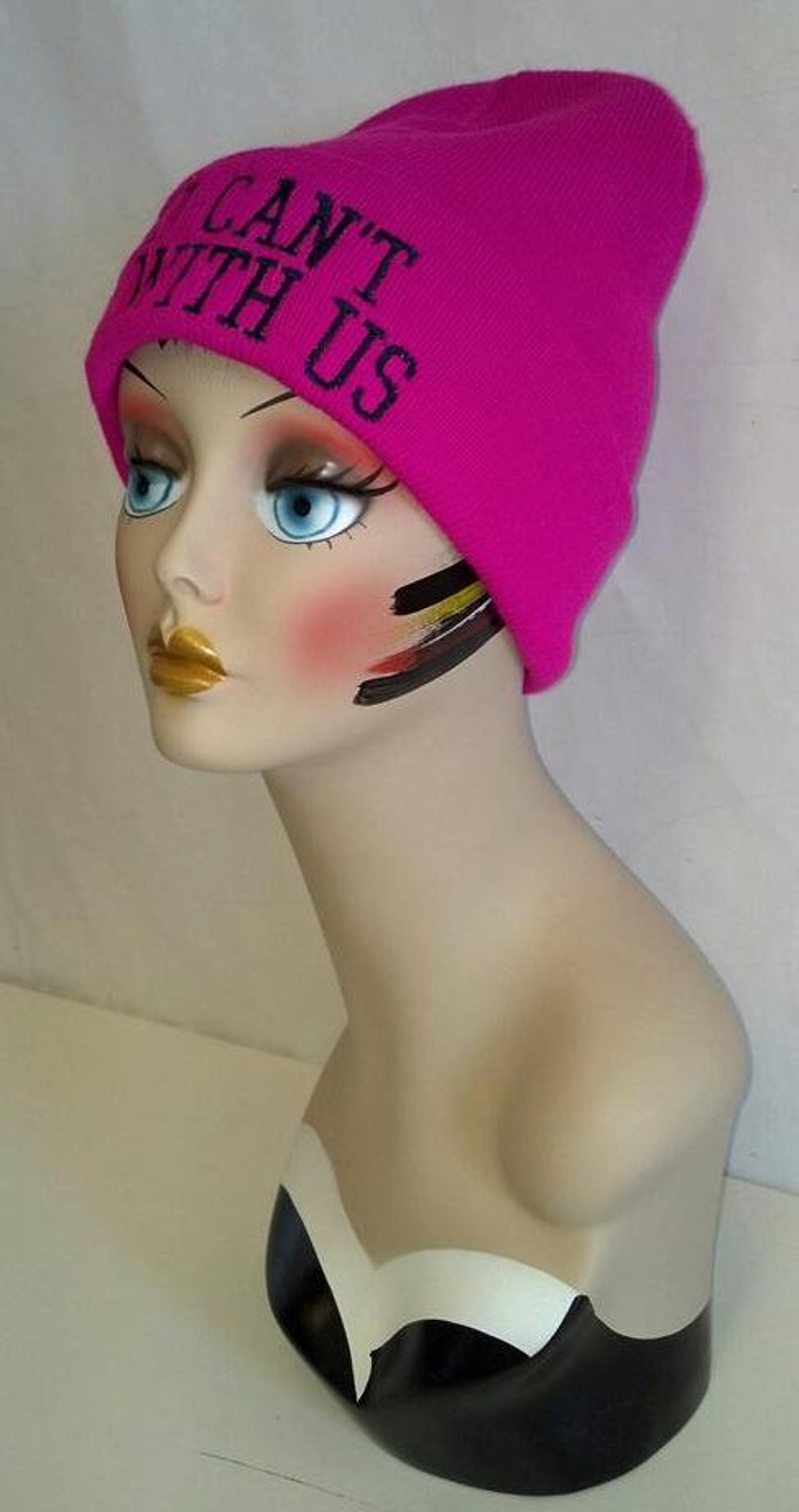 You Can't Sit With Us Beanie Personalize Custom Embroidery - Etsy