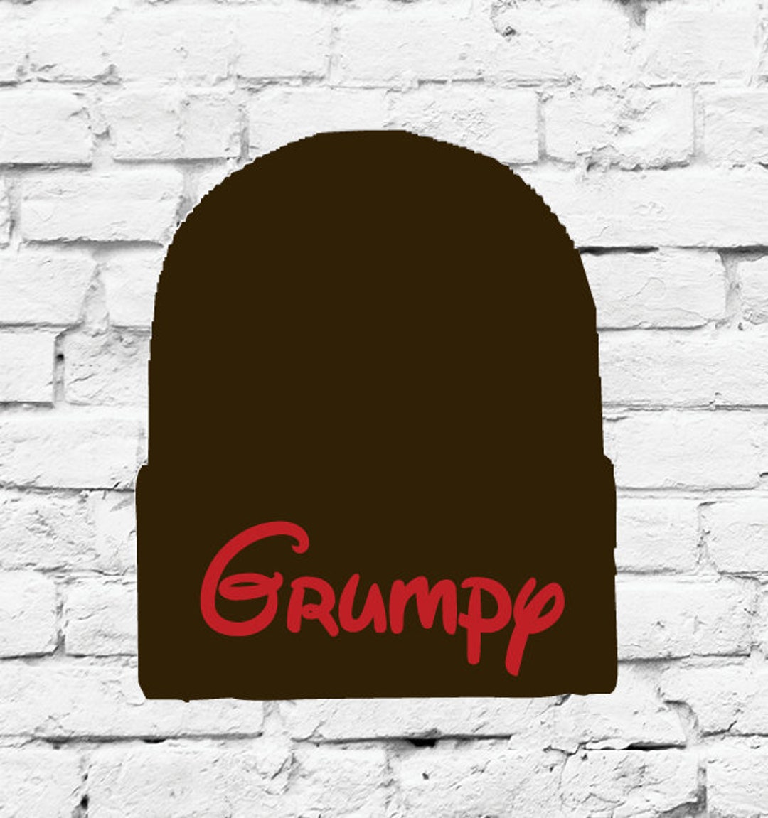 Grumpy Hat Custom Embroidery Beanie Dwarf Hat Your Color Choice Seven ...
