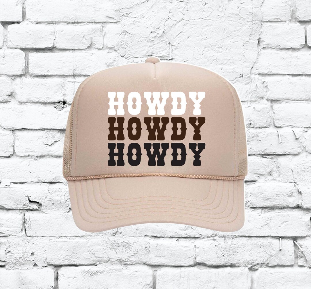 Howdy Howdy Howdy Trucker Hat Country Cute Southern Twang Trucker Hat ...