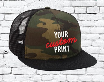 Custom Embroidery Digital Camo Snapback Camoflauge Hunting | Etsy