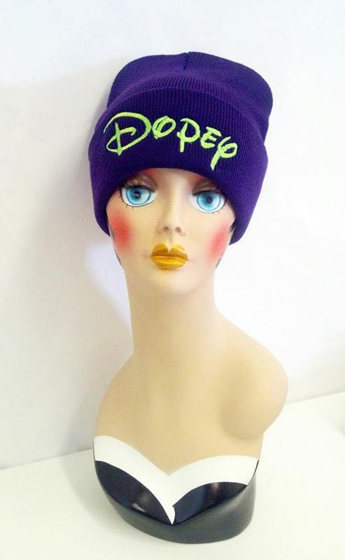 Dopey Hat Custom Embroidery Beanie Dwarf Hat Your Color Choice - Etsy