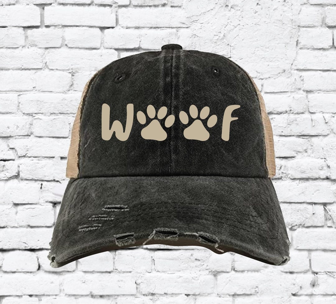 Woof Paw Dad Hat Embroidery Baseball Cap for Dog Lover Hats Best ...