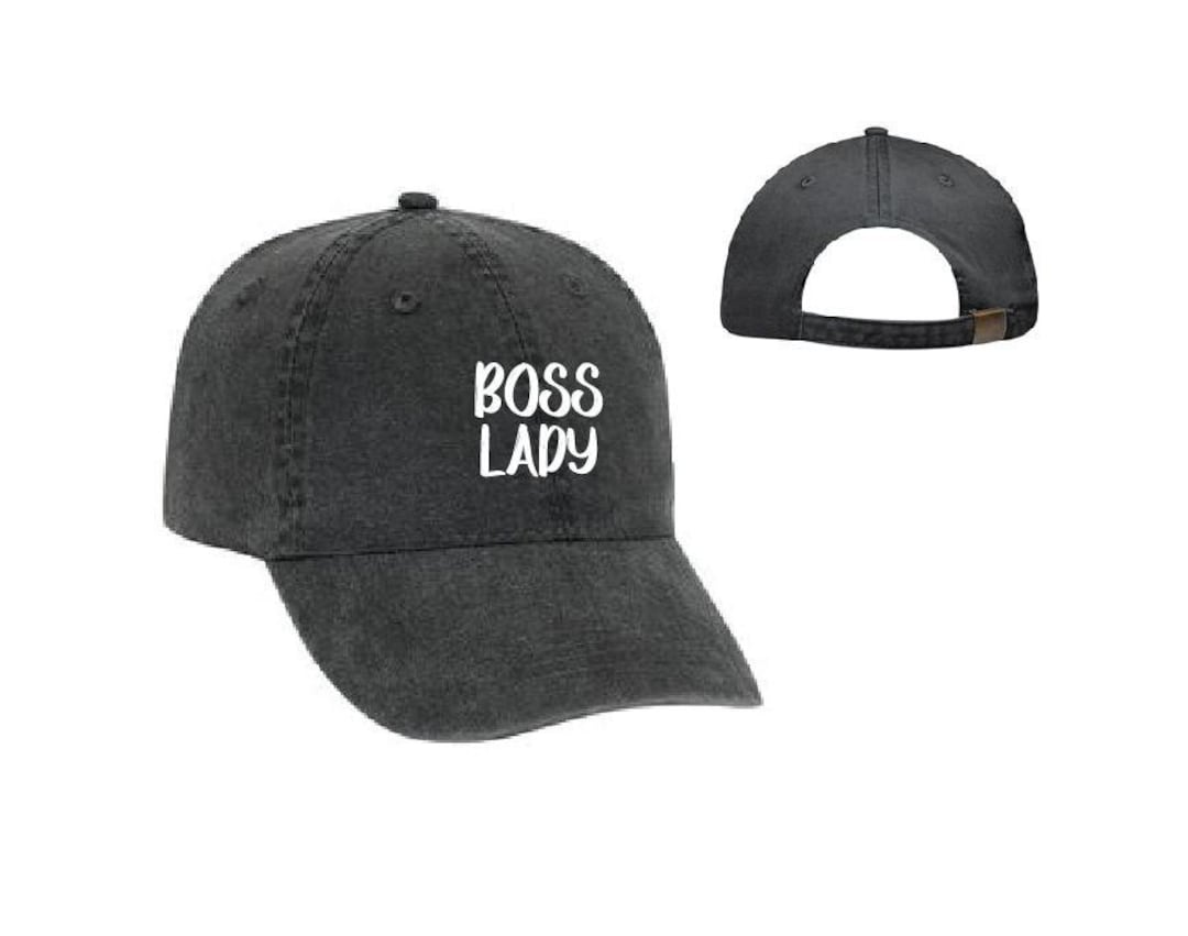 Boss Lady Baseball Cap Unstructured Dad Hat Female Strong Entrepreneur ...