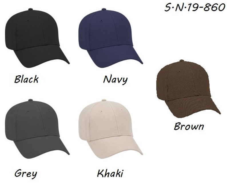 Custom Embroidery Structured Hat Baseball Cap Rounded Curve - Etsy