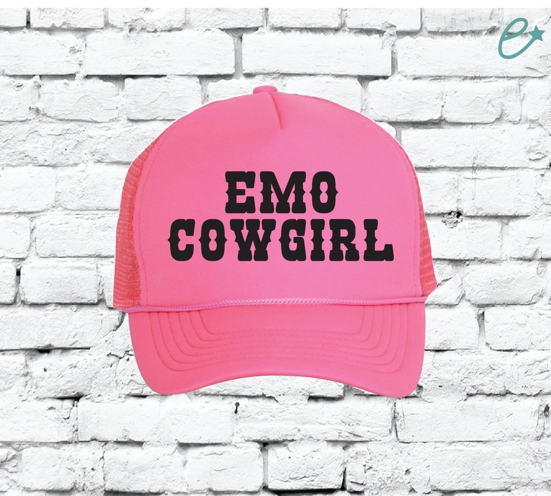 Emo Cowgirl Cowboy Hat Custom Trucker Hat Snapback - Etsy