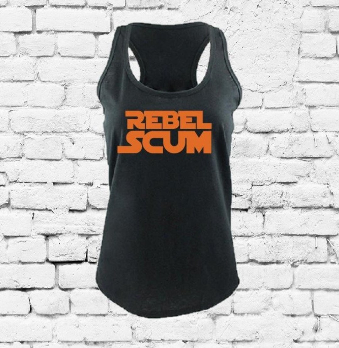Rebel Scum Darkside Tank Top Women's Racerback Rebel Graphic Tee Custom ...