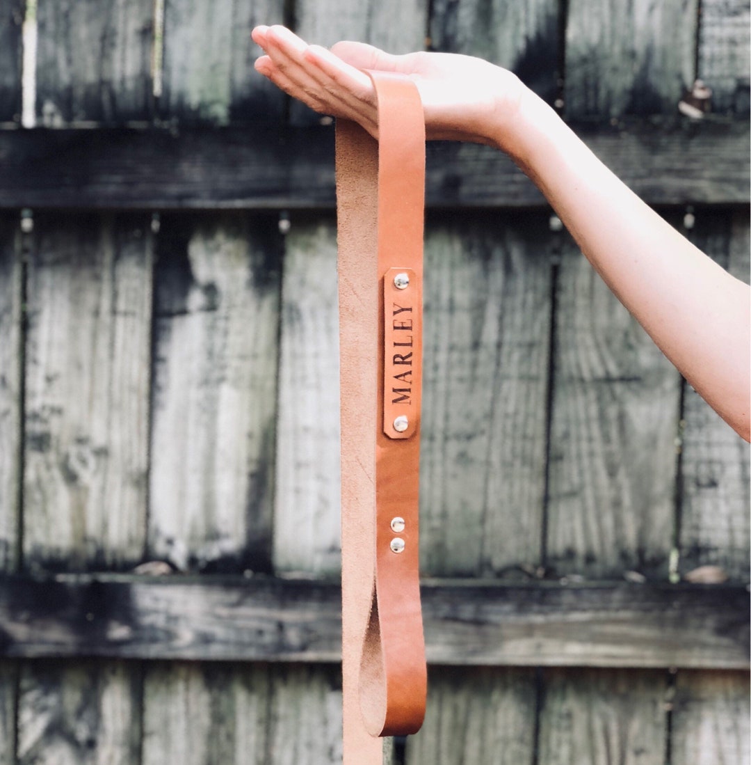 Personalized Leather Dog Leash, Leather Leash, Dog Leash, Custom Dog ...
