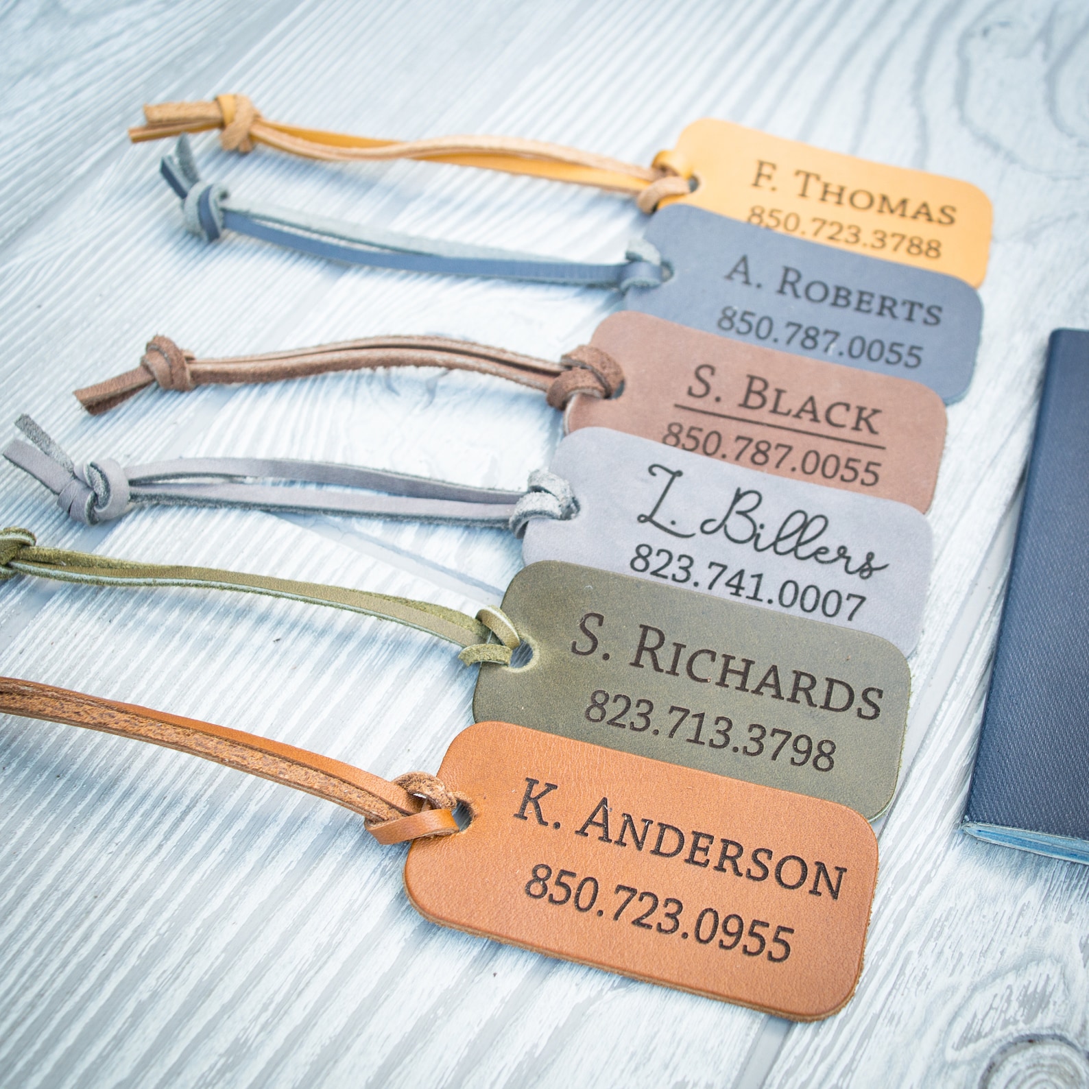 Custom Luggage Tag, Personalized Luggage Tag, Leather Luggage Tag ...