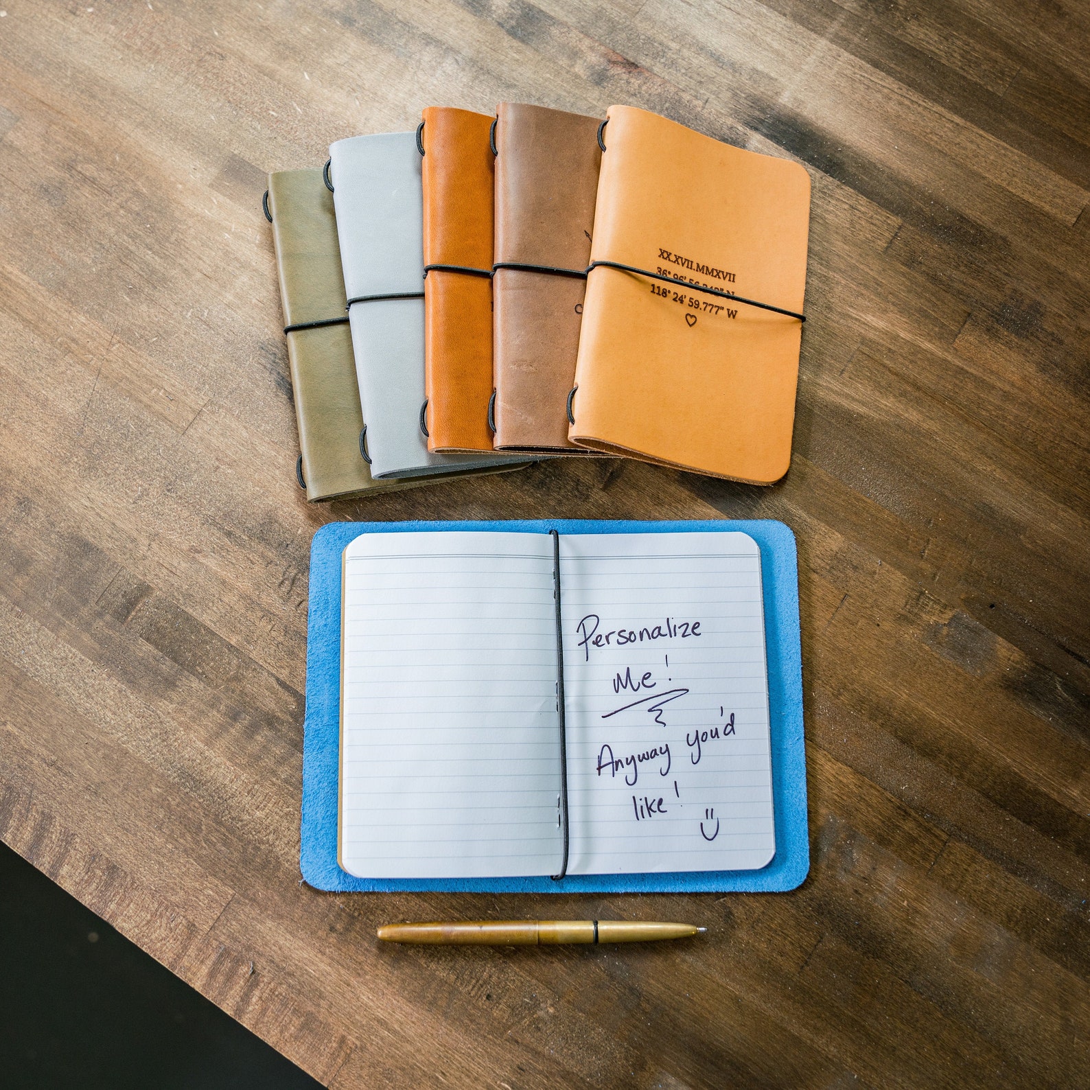 Personalized Refillable Leather Journal Personalized | Etsy