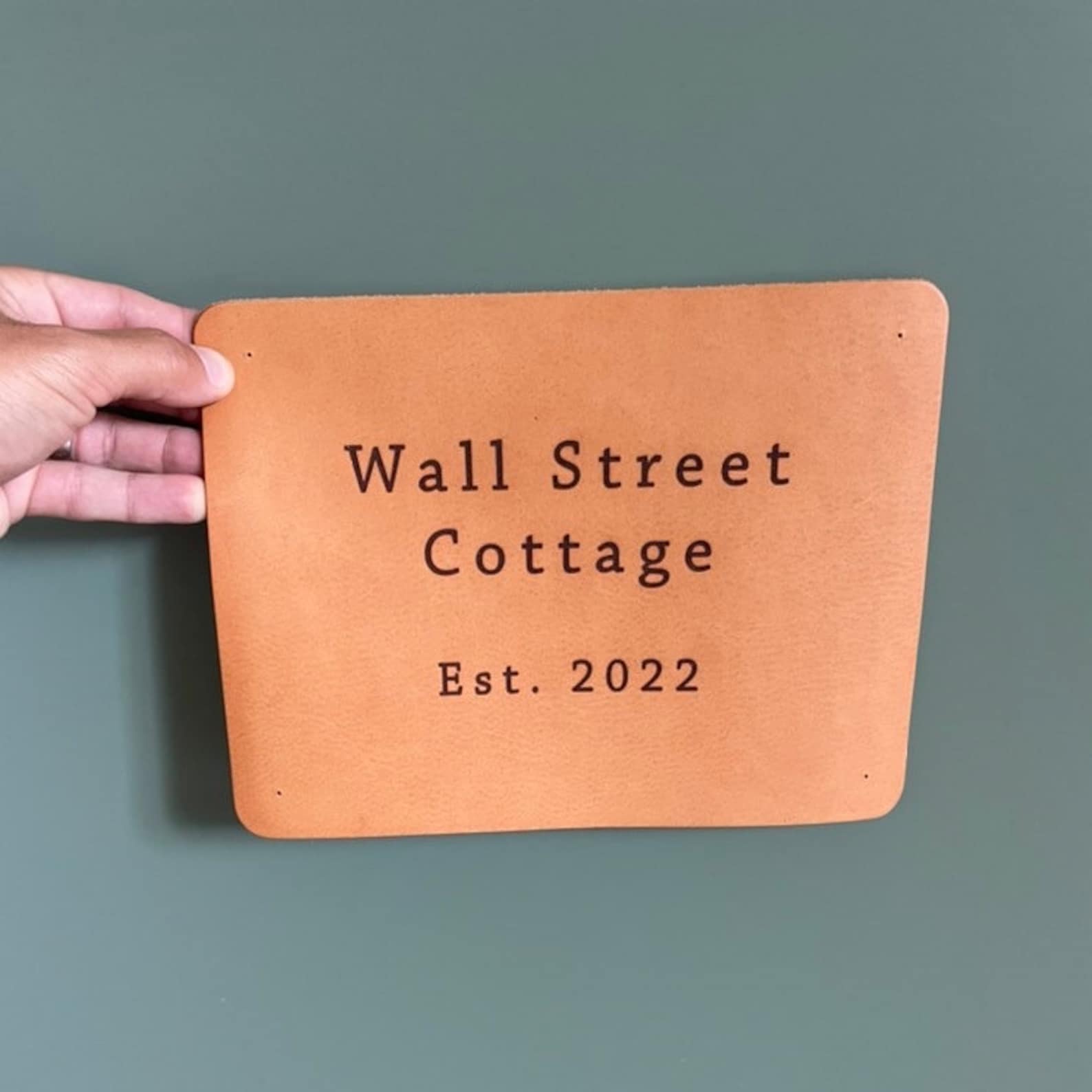 Custom Leather Home Decor Sign Personalized Gift Gift for - Etsy