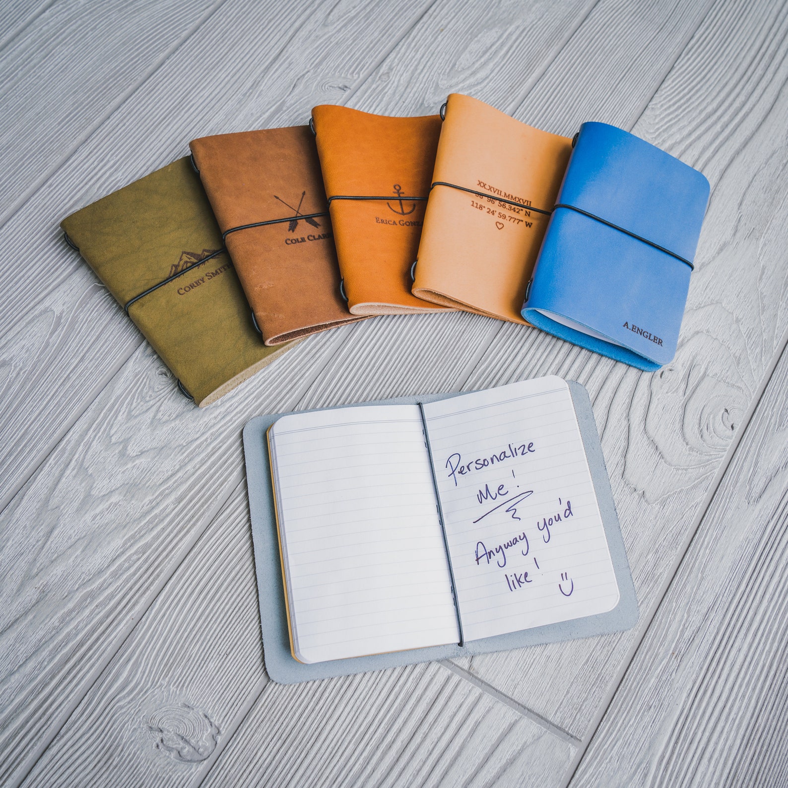 Personalized Refillable Leather Journal Personalized | Etsy