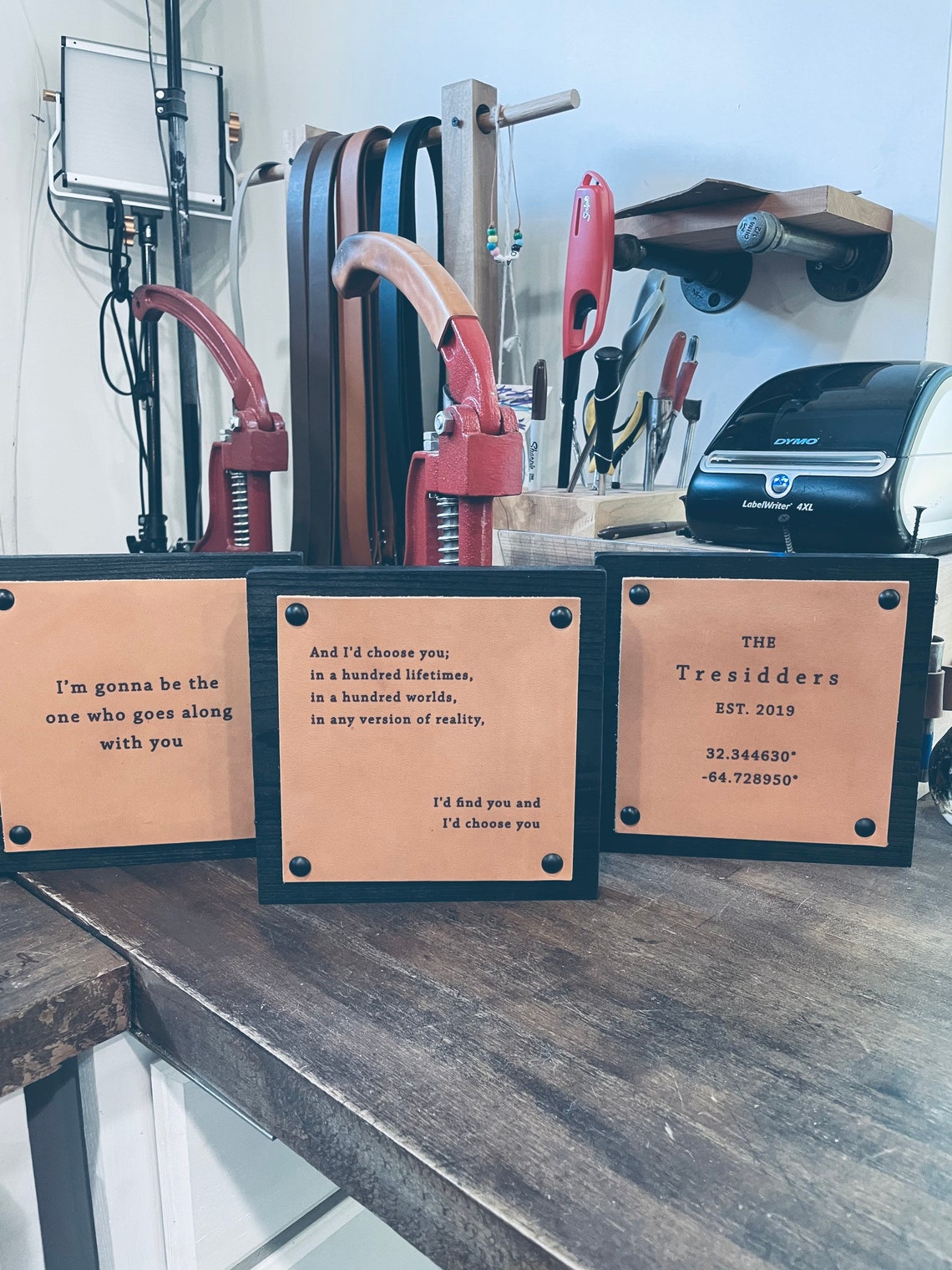 Custom Leather Home Decor Sign Personalized Gift Gift for - Etsy