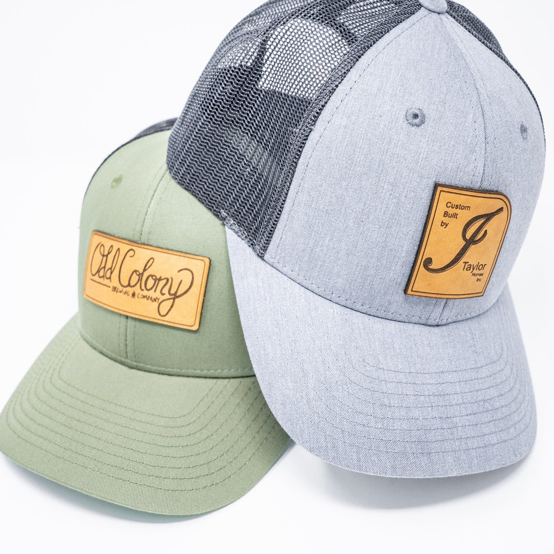 Custom Logo Leather Patch Hats With Your Company Logo - Elevate Your ...