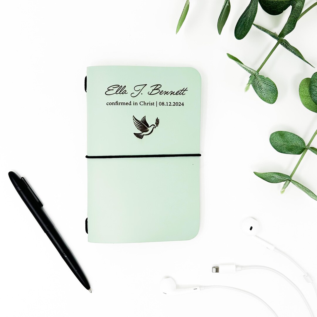 Girl Confirmation Gift , Handmade Leather Journal That Can Be ...